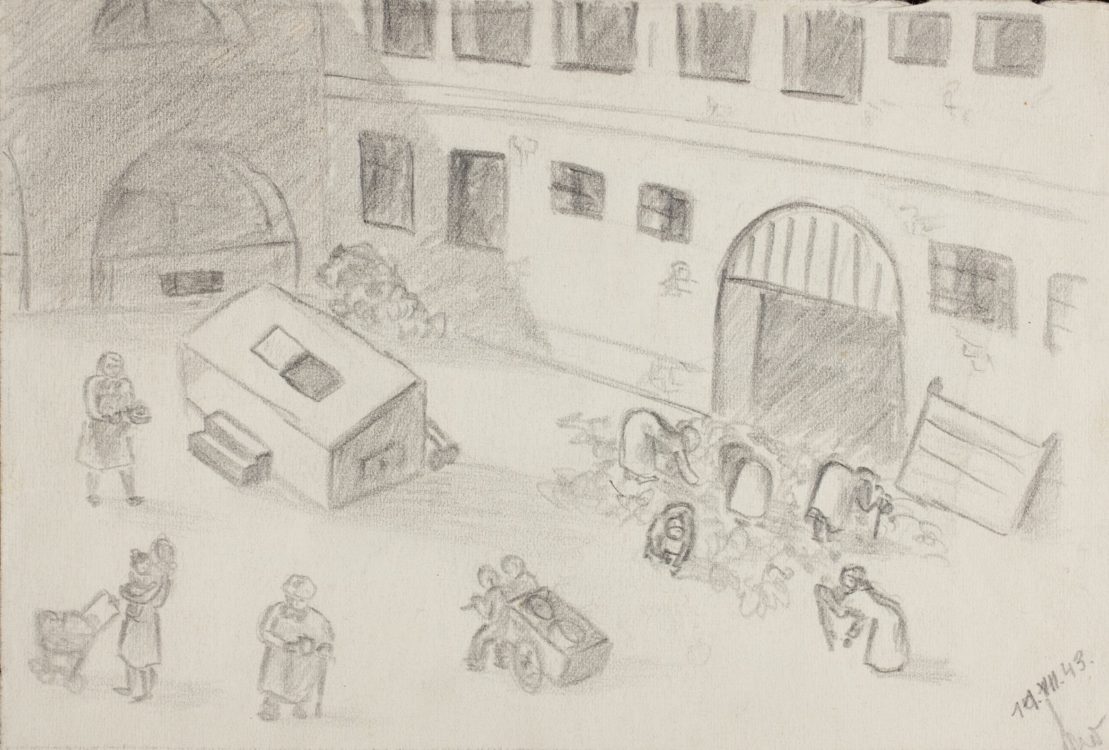 Artwork: Child’s Drawing of Hunger | Museum of Jewish Heritage ...