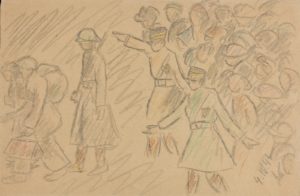 Artwork: Child’s Drawing of Transport leaving Terezin | Museum of ...