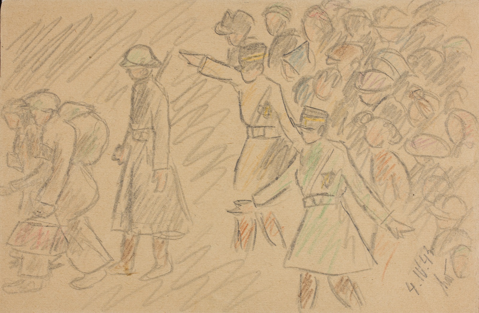 Artwork: Child’s Drawing of Transport leaving Terezin | Museum of ...